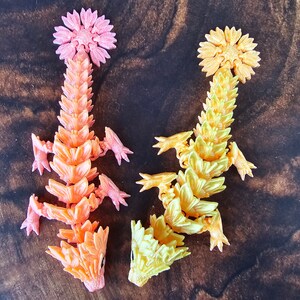 Flower Dragon | Sunflower | Custom 3D Prints | Personalized | Dragon ...