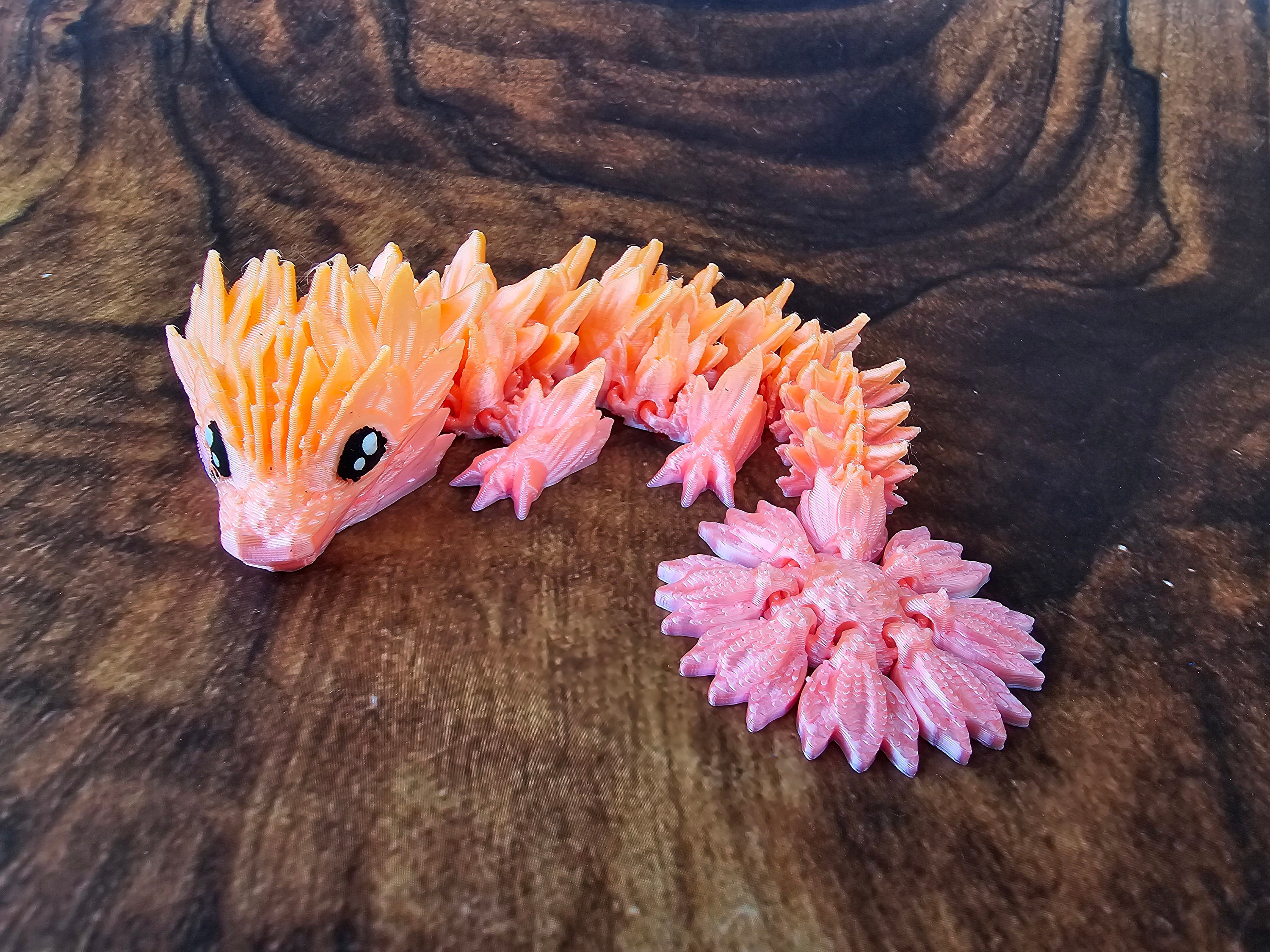 Flower Dragon Sunflower Custom 3D Prints Personalized Dragon Fidget Toy ...