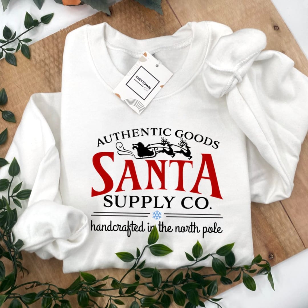 Santas Workshop Sweatshirt, North Pole, Christmas Sweatshirt, Winter ...