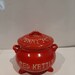 Vintage Penny Pot Red Kettle Bank - Etsy