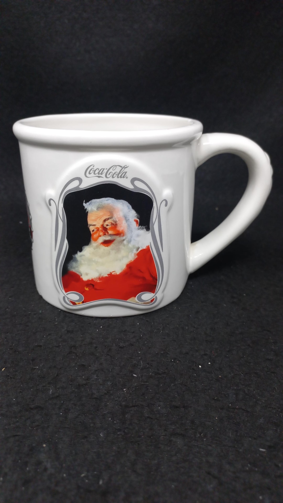 Coca-cola 75th Anniversary Ceramic Collectible Mug Santa Mug - Etsy