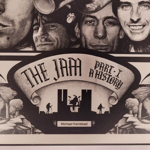 The Jam Part 1 A History Pen and Ink Drawing by Michael Evans Keiratead ...