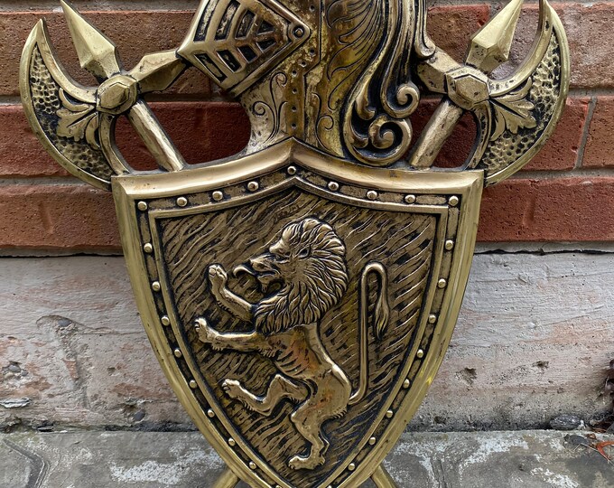 Coat of Arms Medieval Knight Shield Wall Art - Etsy