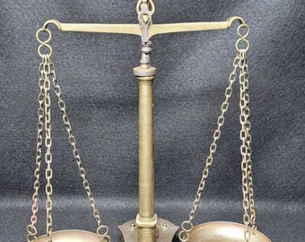 Vintage Brass Scales of Justice Vintage Balance Scale - Etsy