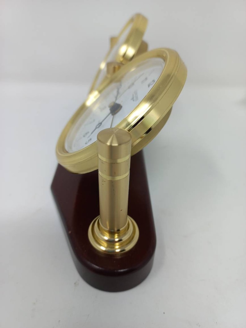 Vintage Longines Desk Clock With Temperature and Humidity Made - Etsy