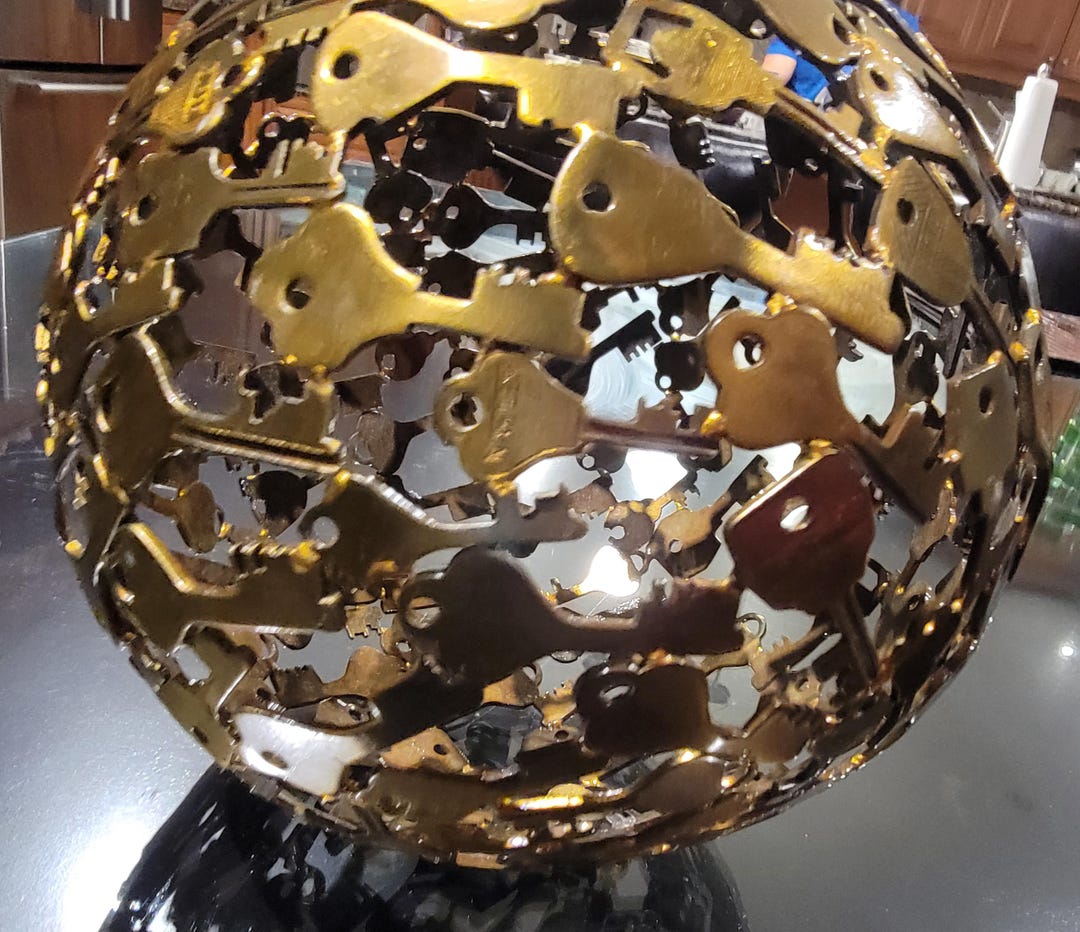 Vintage Brass Keys Orb/sphere Decor - Etsy