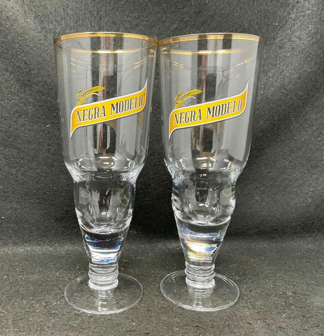 Negra Modelo Beer Glasses Set of 2 Retired Rare. S3 - Etsy