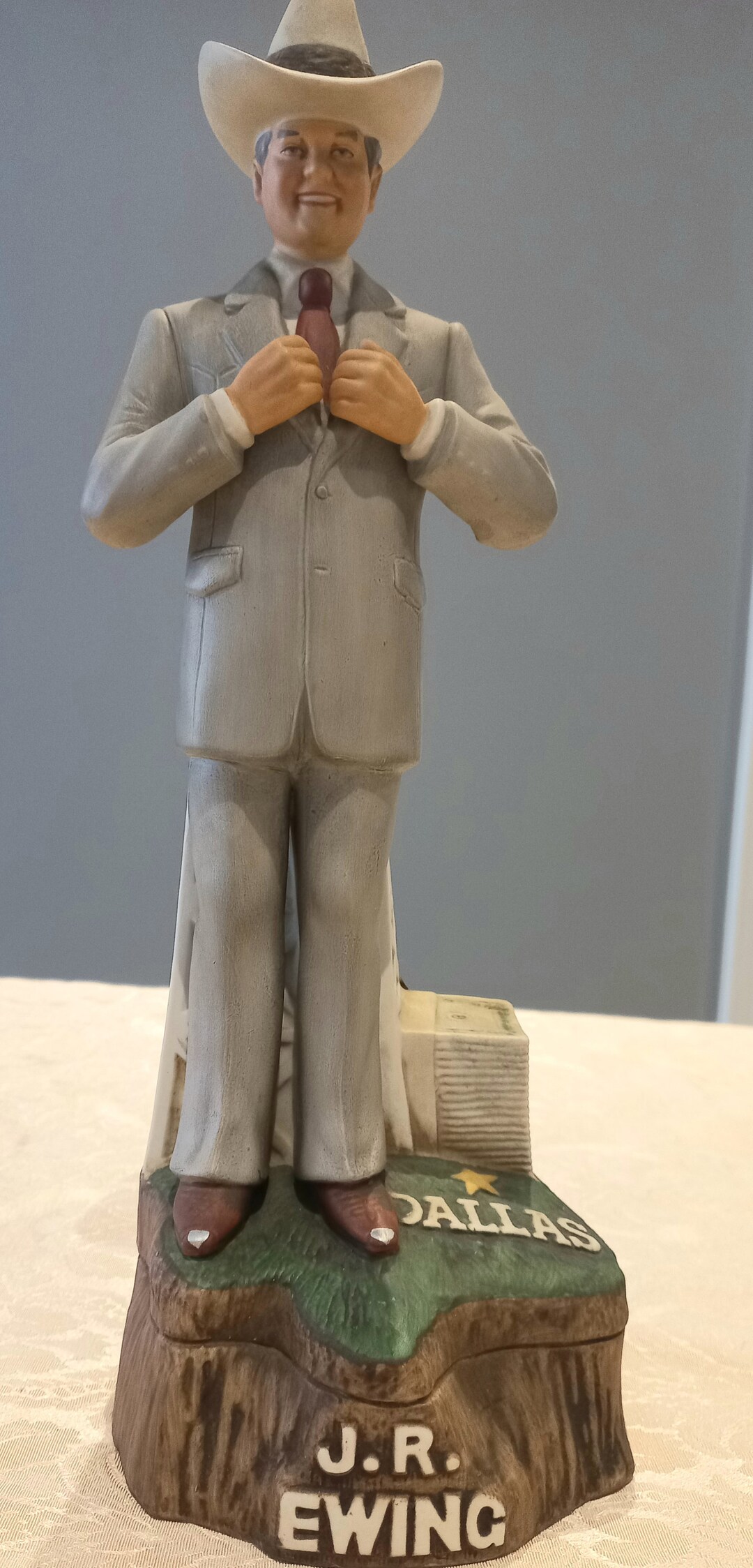 Vintage 1980s J.R. Ewing Mccormick Whiskey Decanter Wind up Musical ...