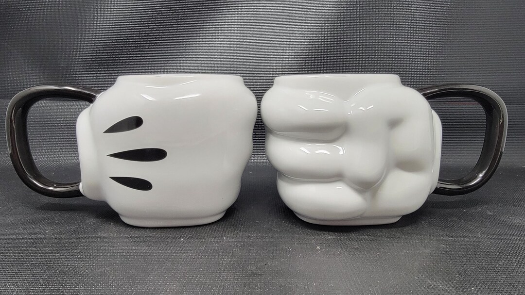 DISNEY Gloved Hand Mickey Mouse Fist Bump Tassen 2er-Set. F2 - Etsy.de