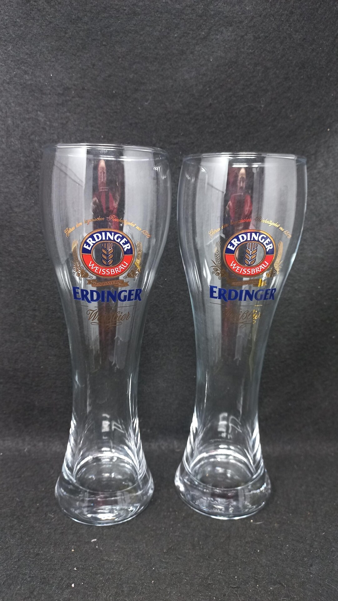 Erdinger Weissbrau Weisbier Beer Glasses Set of 2 - Etsy