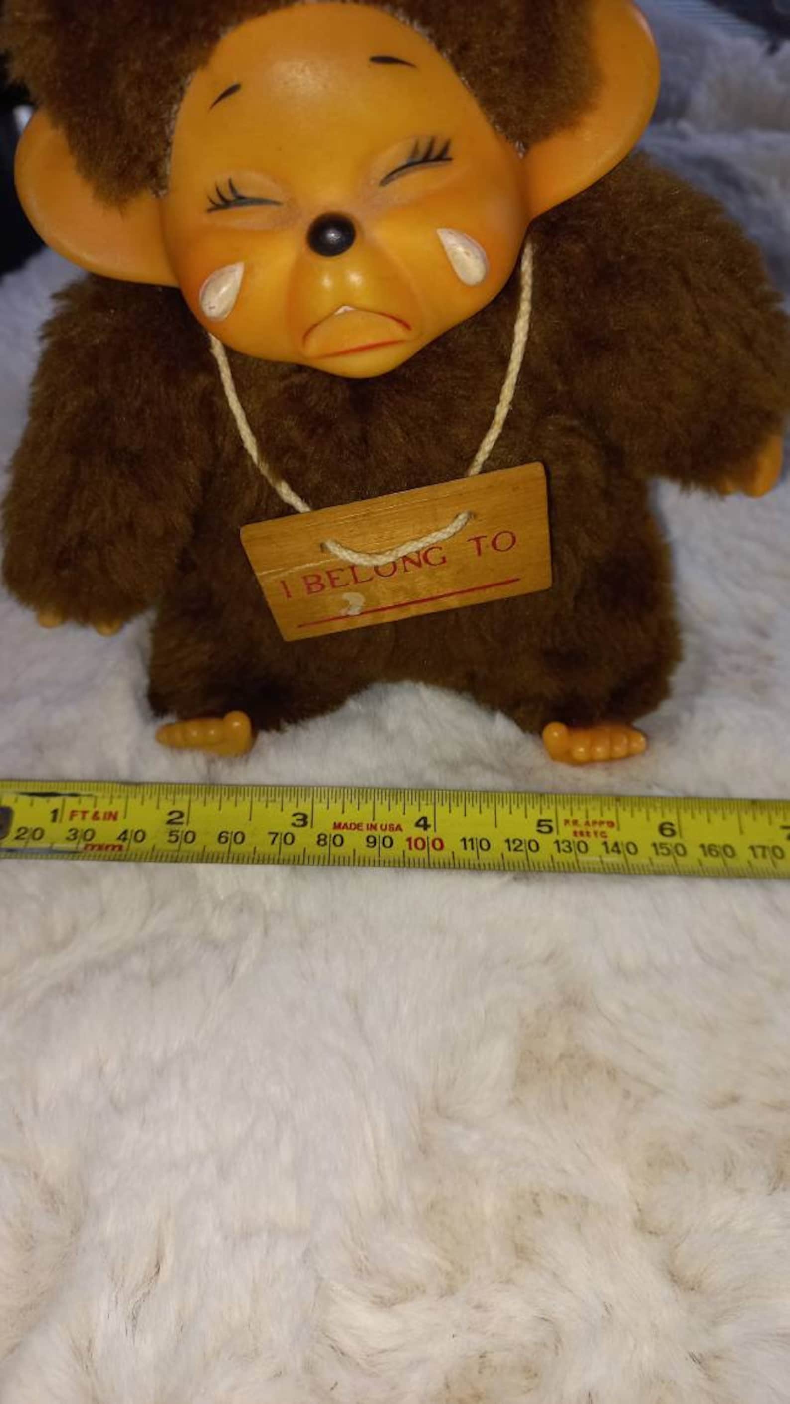 Vintage Rare Crying Monchhichi Japan I Belong To.... | Etsy