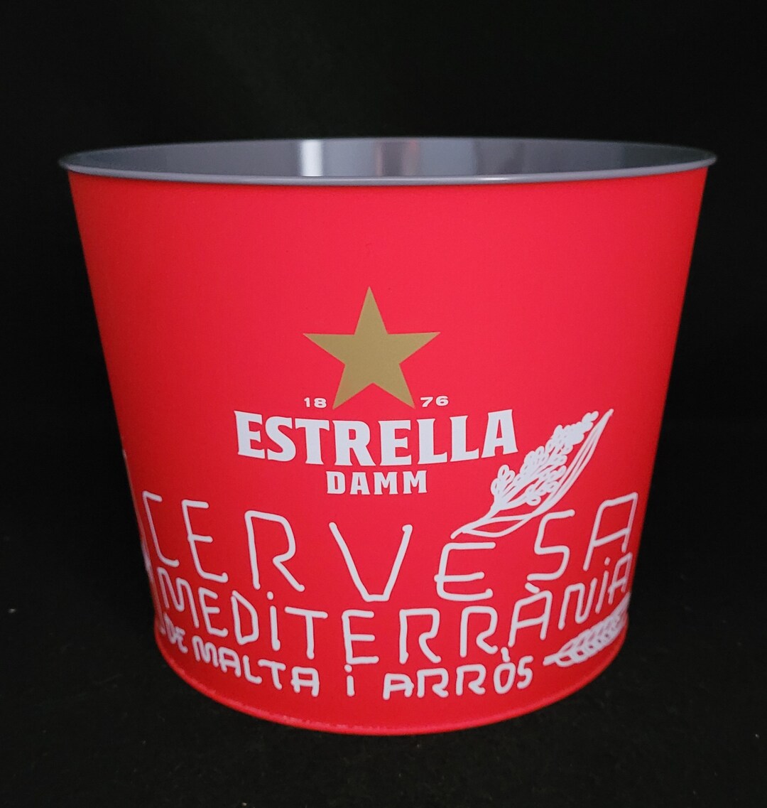 Estrella Damm Cerveza Beer Ice Bucket New!! F3 - Etsy