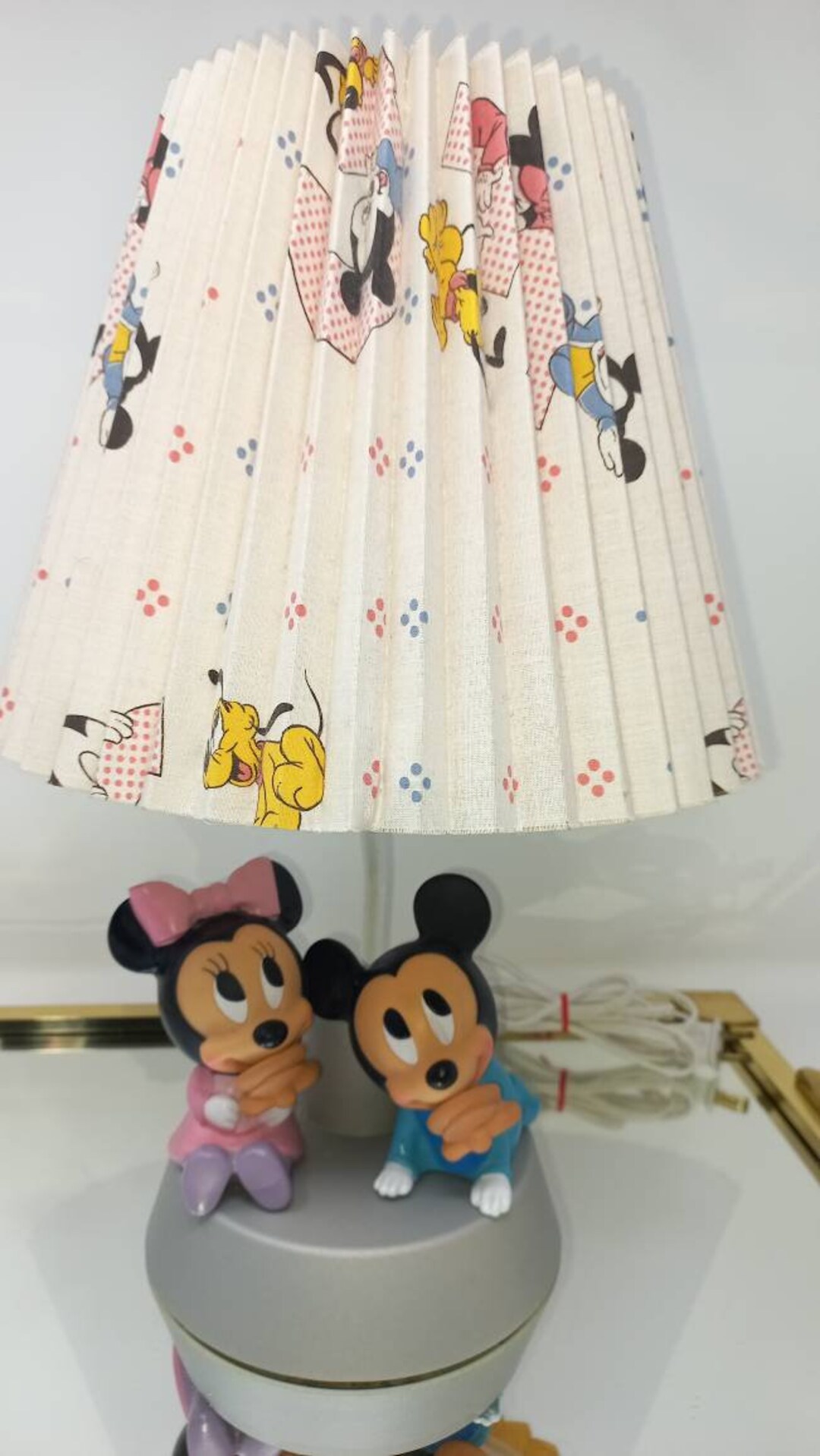 Vintage Baby Micky and Minnie Mouse Lamp With Night Light Disney - Etsy