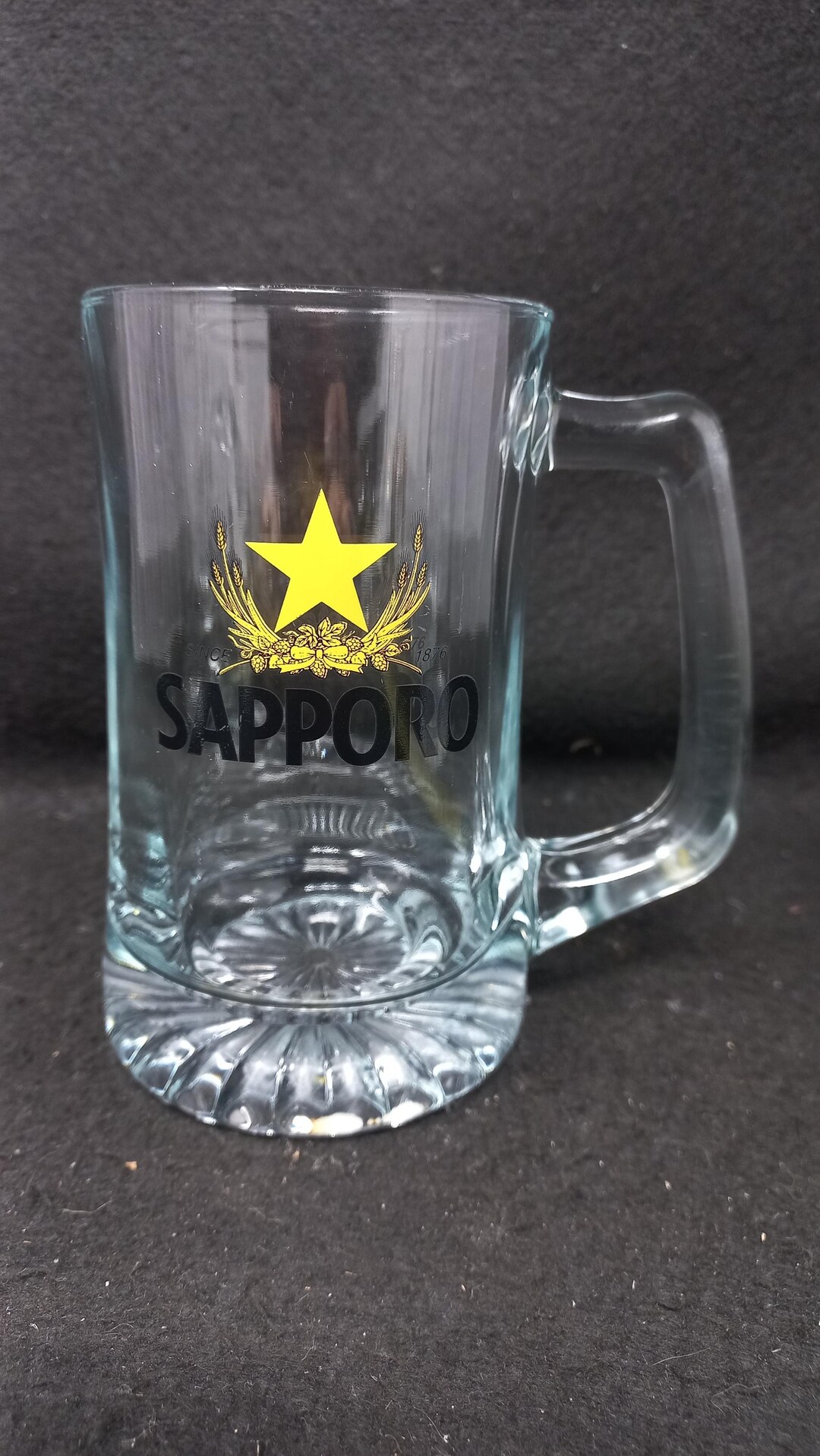 Sapporo Glass Beer Stein/mug - Etsy