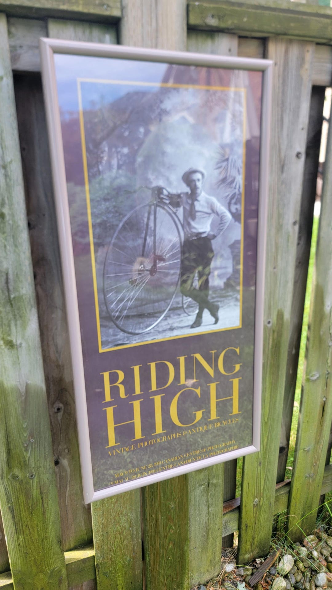 Vintage Art Tricycle Poster Riding High Man Black and White. F2 - Etsy