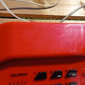 Retro 80s Red Telemax Touchtone Telephone Phone Land-line - Etsy