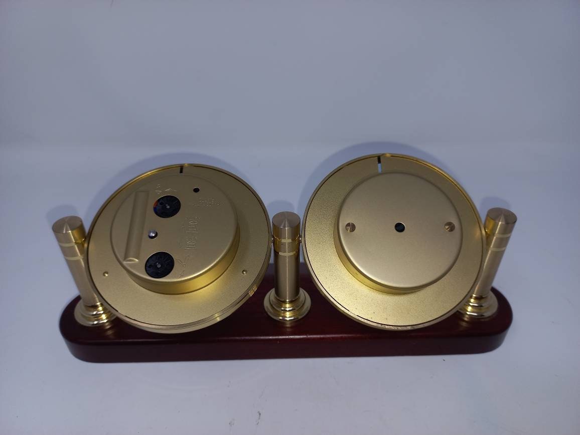 Vintage Longines Desk Clock With Temperature and Humidity Made | Etsy