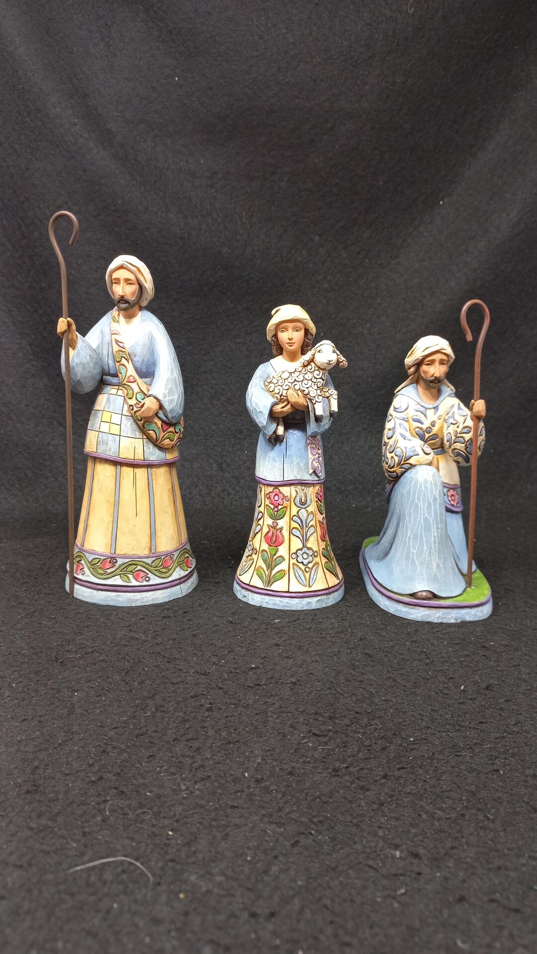 Jim Shore Bringing Praise Three Shepherds Nativity Scene - Etsy