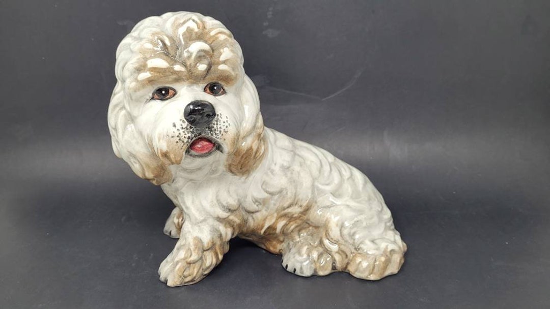 Vintage Made in Italy Ceramic Poodle - Etsy