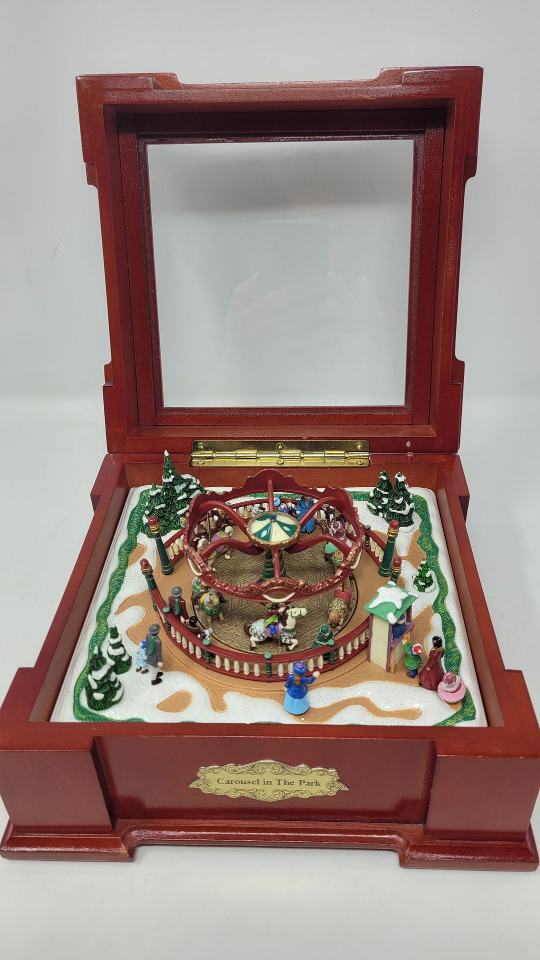 Mr Christmas Gold Label Deluxe Animated Music Box Carousel in - Etsy