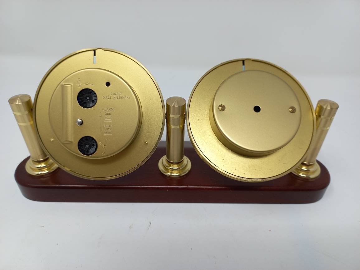 Vintage Longines Desk Clock With Temperature and Humidity Made | Etsy