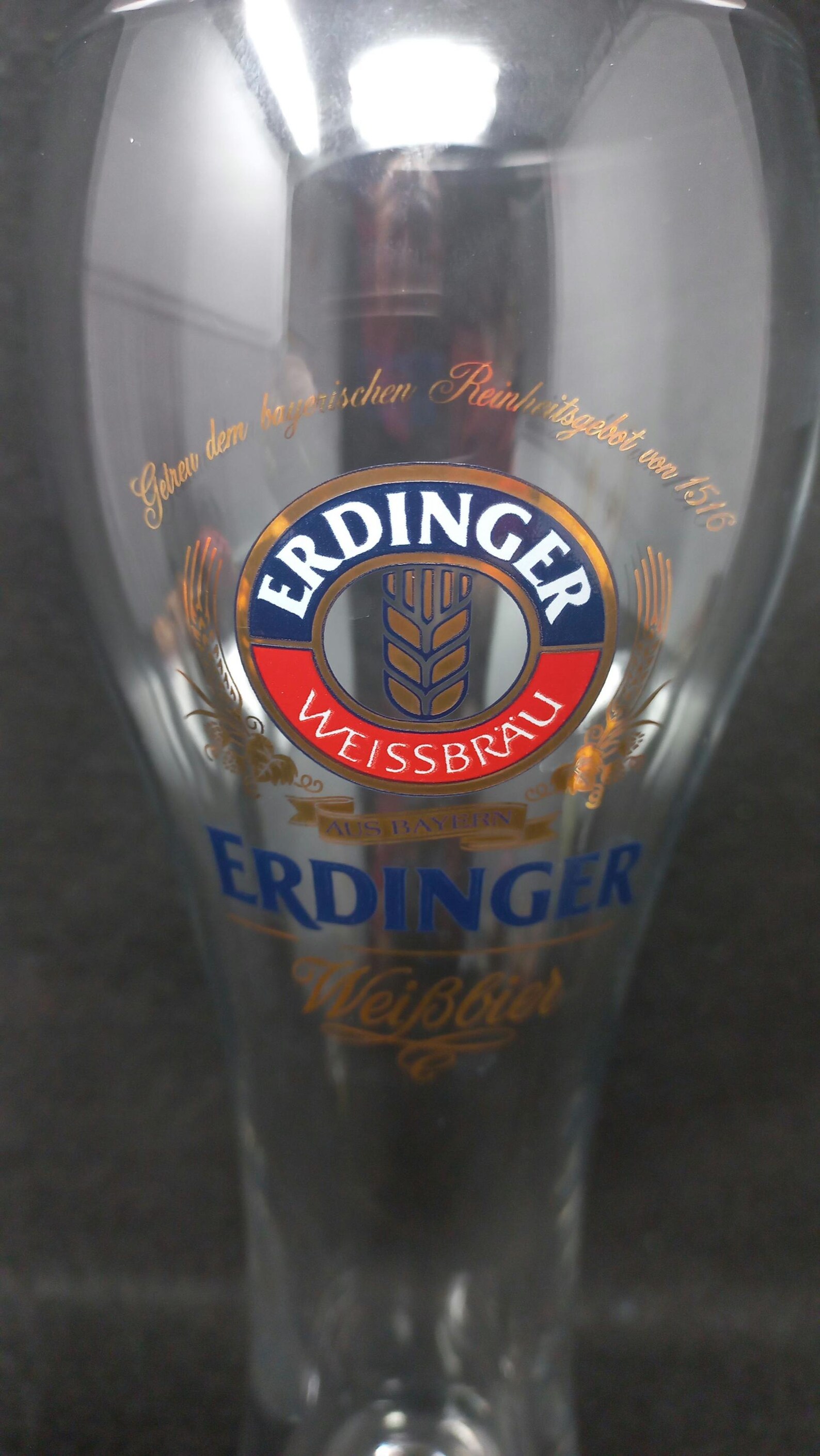 Erdinger Weissbrau Weisbier Beer Glass. S3 - Etsy