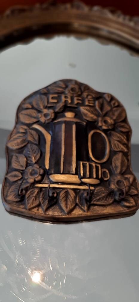 Vintage Bronze Key Holder Cafe Wall Decor - Etsy