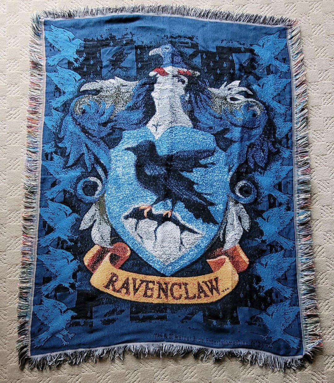 VINTAGE Ravenclaw Harry Potter Tapestry Blanket - Etsy