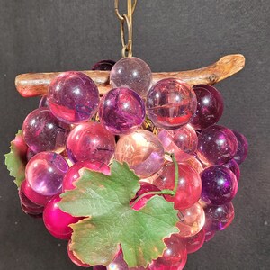 Mid-century Modern Grape Cluster Swag Hanging Lamp. 0724 - Etsy