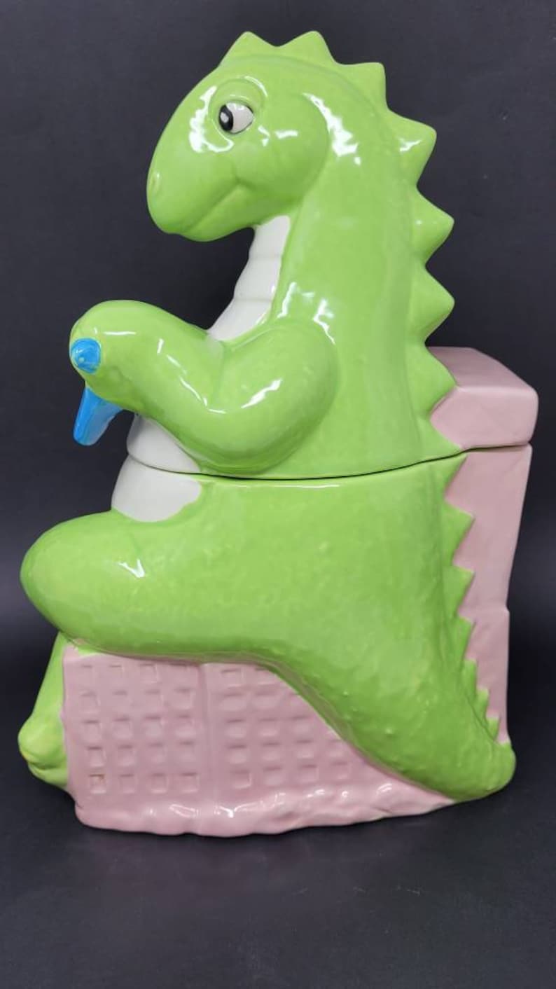 Vintage Godzilla Cookie Jar - Etsy