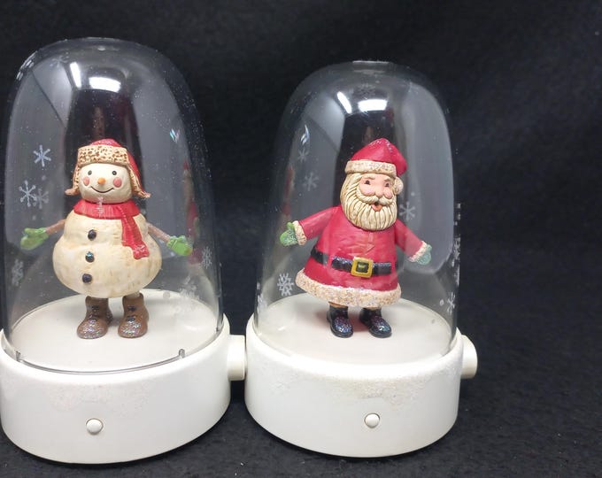 Hallmarks Happy Tappers Christmas Snowman and Santa Clause Tap Dancers ...