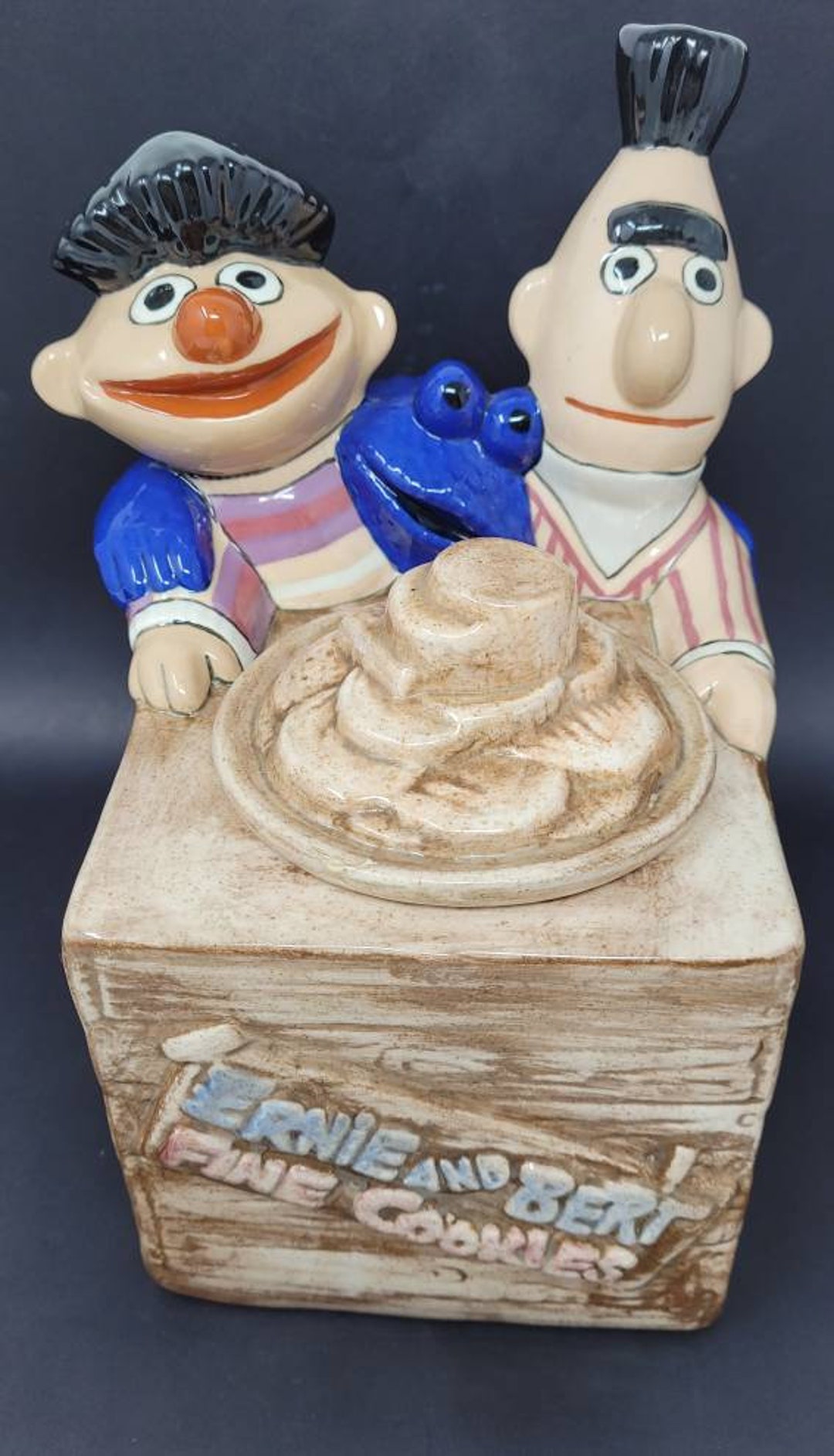 Vintage Sesame Street 1970s Bert and Ernie With Cookie Monster Cookie ...