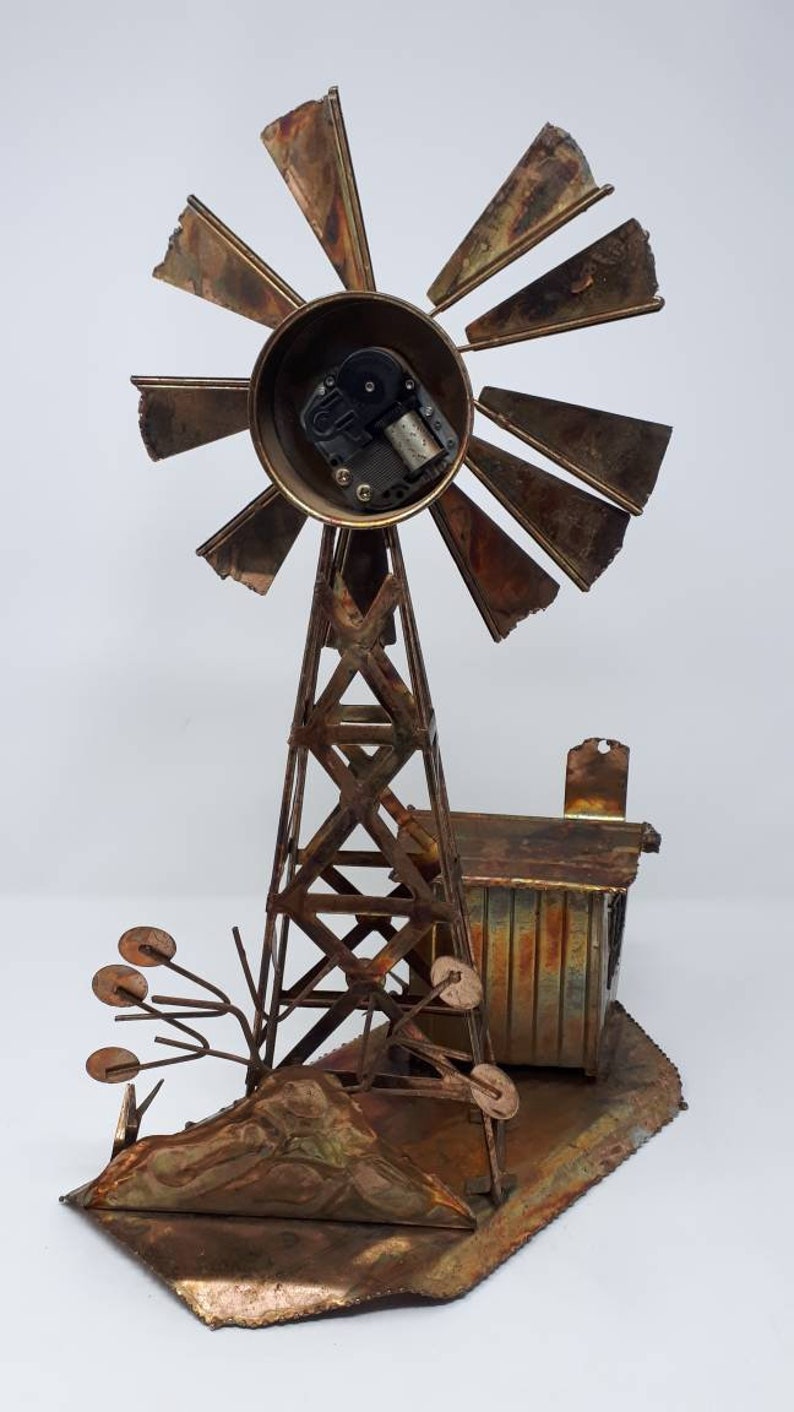 Vintage Copper/ Brass Windmill Musical - Etsy