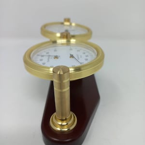 Vintage Longines Desk Clock With Temperature and Humidity Made in ...