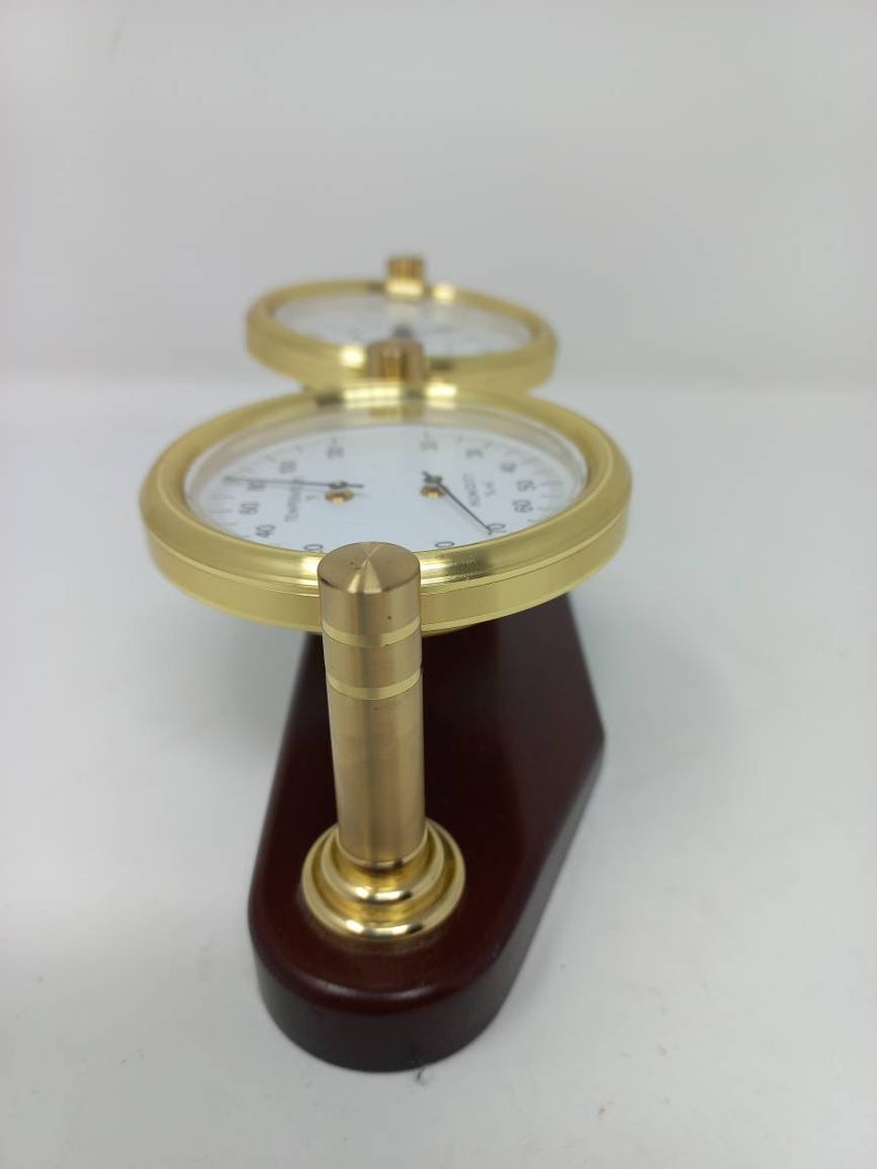 Vintage Longines Desk Clock With Temperature and Humidity Made - Etsy