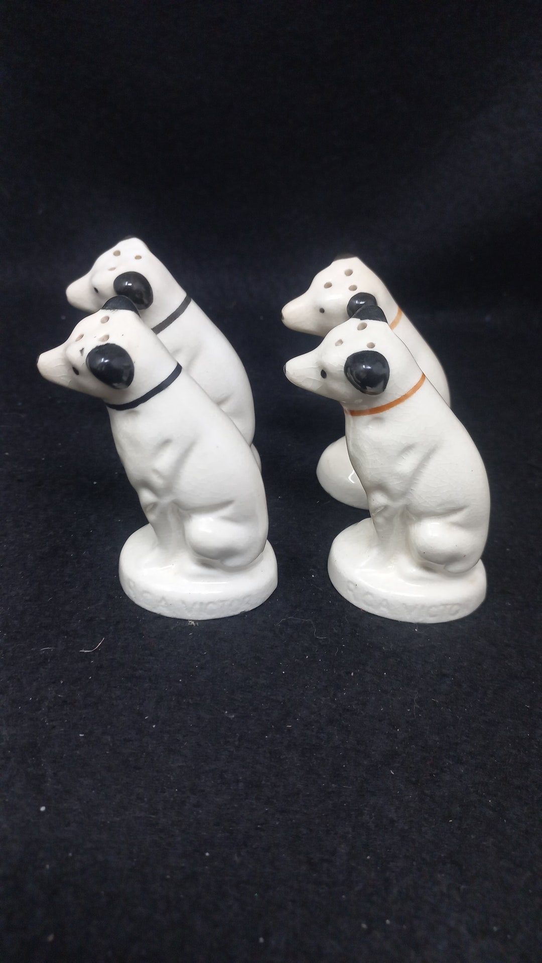 Vintage nipper RCA Dog Salt and Pepper Shakers - Etsy