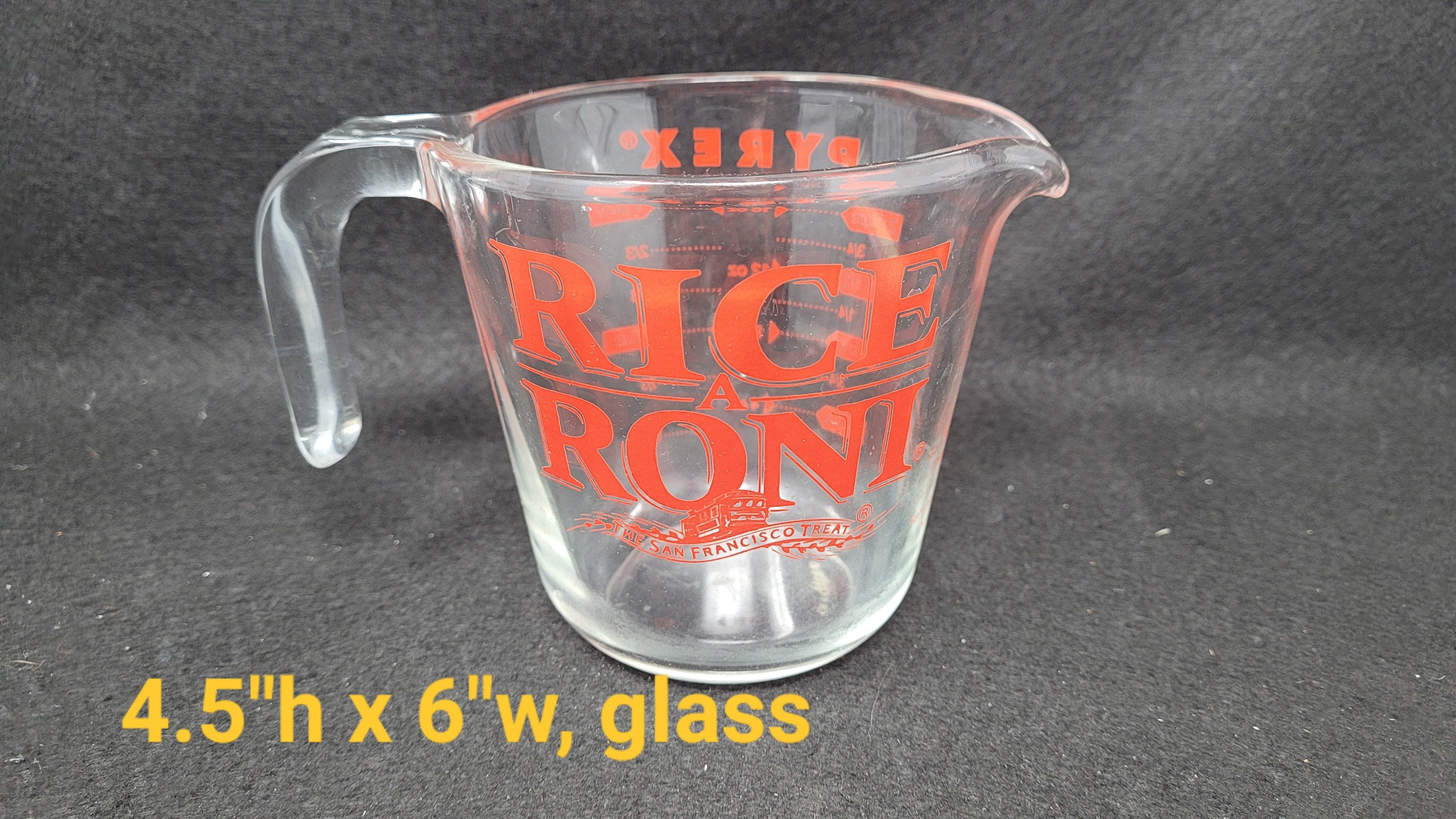 Vintage Rice A Roni Pyrex Glass 2 Cup Measuring Cup/2 Cup Measure - Etsy