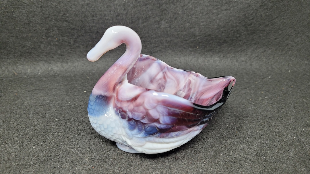 Purple Slag Glass Circa by Imperial Swan Collectible - Etsy