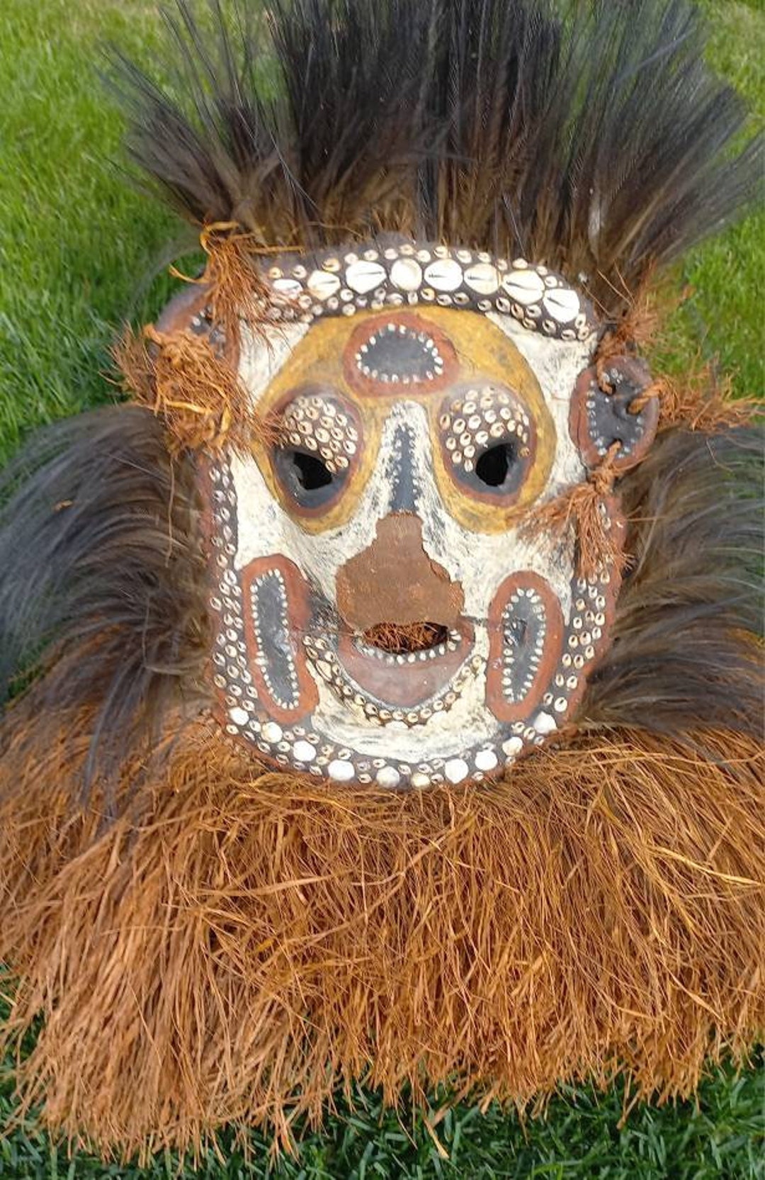 Antique Papua New Guinea Tribal Mask-sepik River Area - Etsy