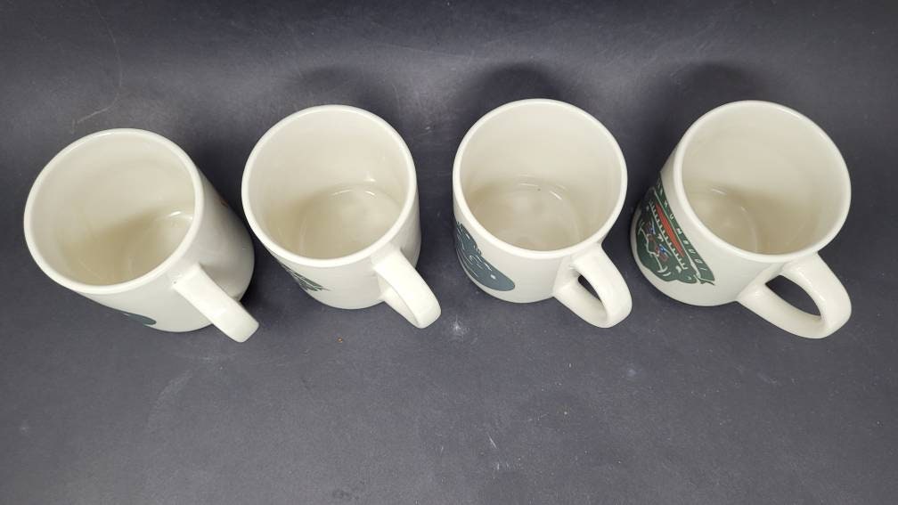 Vintage 1991 Denny's Color Magic Christmas Mugs Set of 4 - Etsy