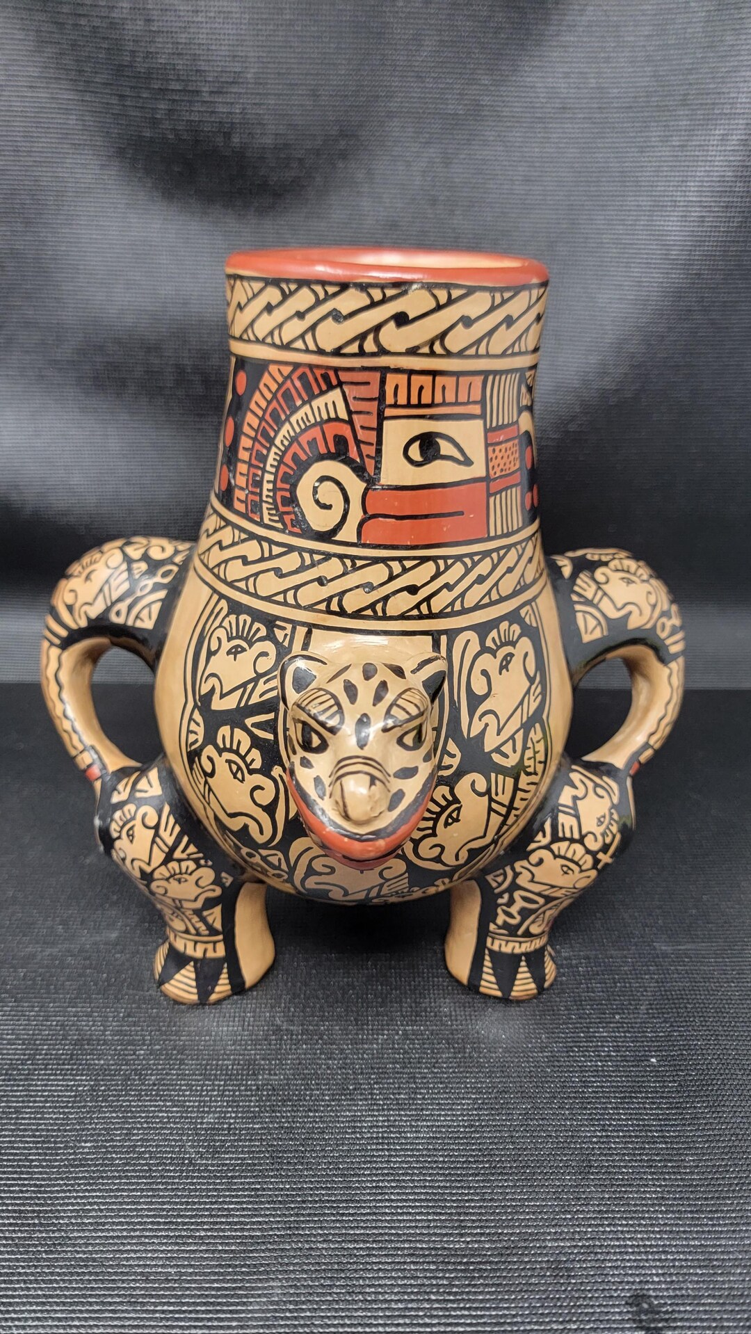 Lizard Vintage Mayan Aztec Effigy Pottery Rare Find - Etsy