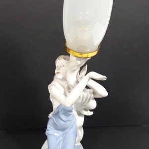 Art Deco Porcelain Lady Lamp. S5 - Etsy
