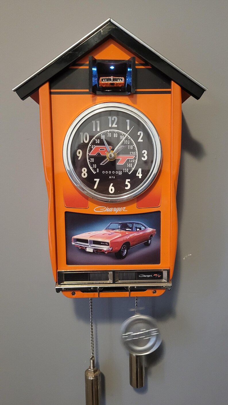 Dodge Charger and Bradford Exchange Racing Car Cuckoo Clock Limited ...