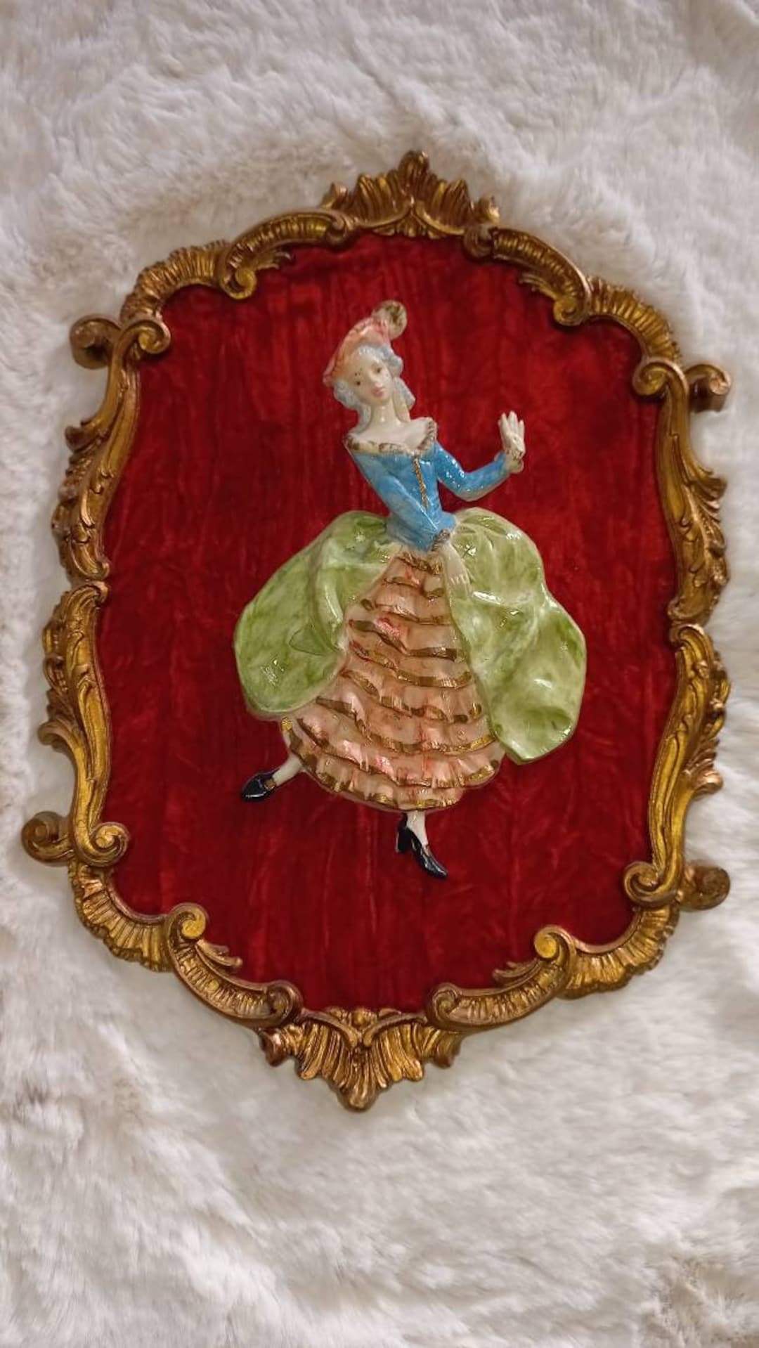 Vintage Fontanini Depose Italy Victorian Wall Decor - Etsy