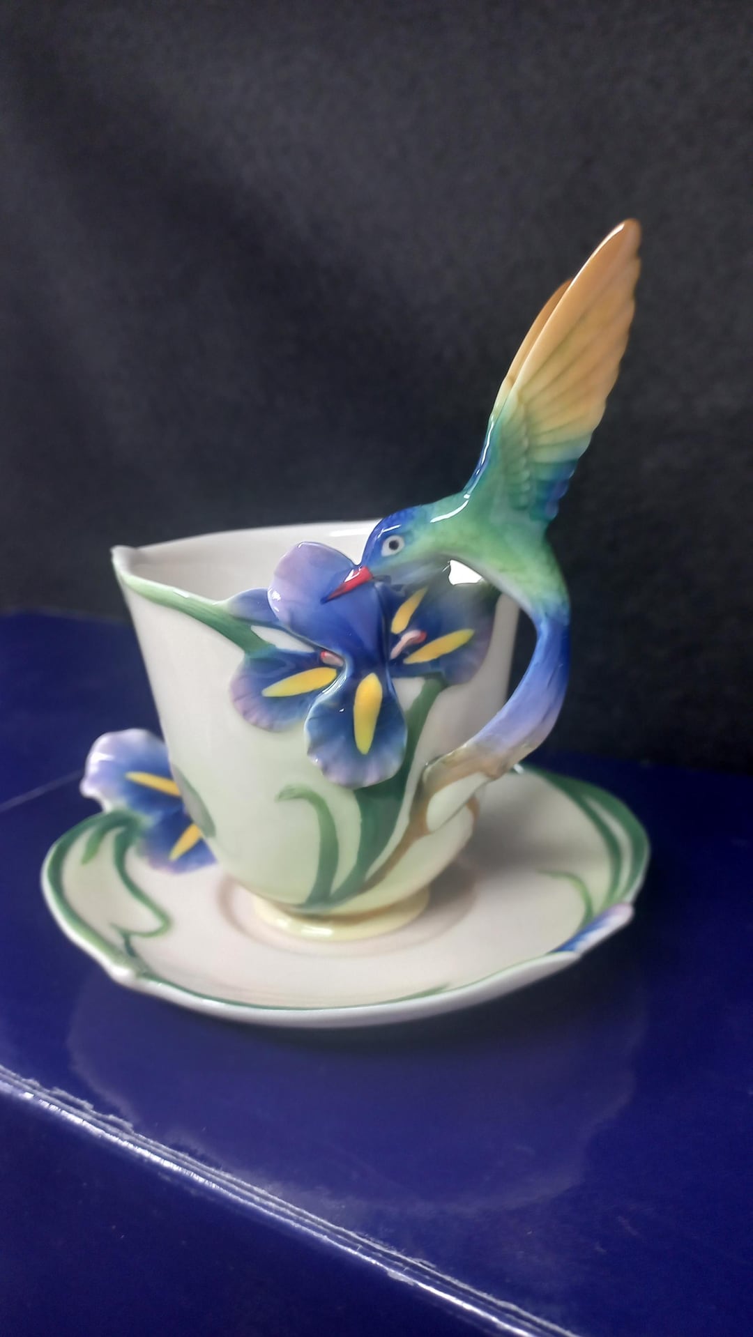 Franz Hummingbird Procelain Cup and Saucer New in Box - Etsy