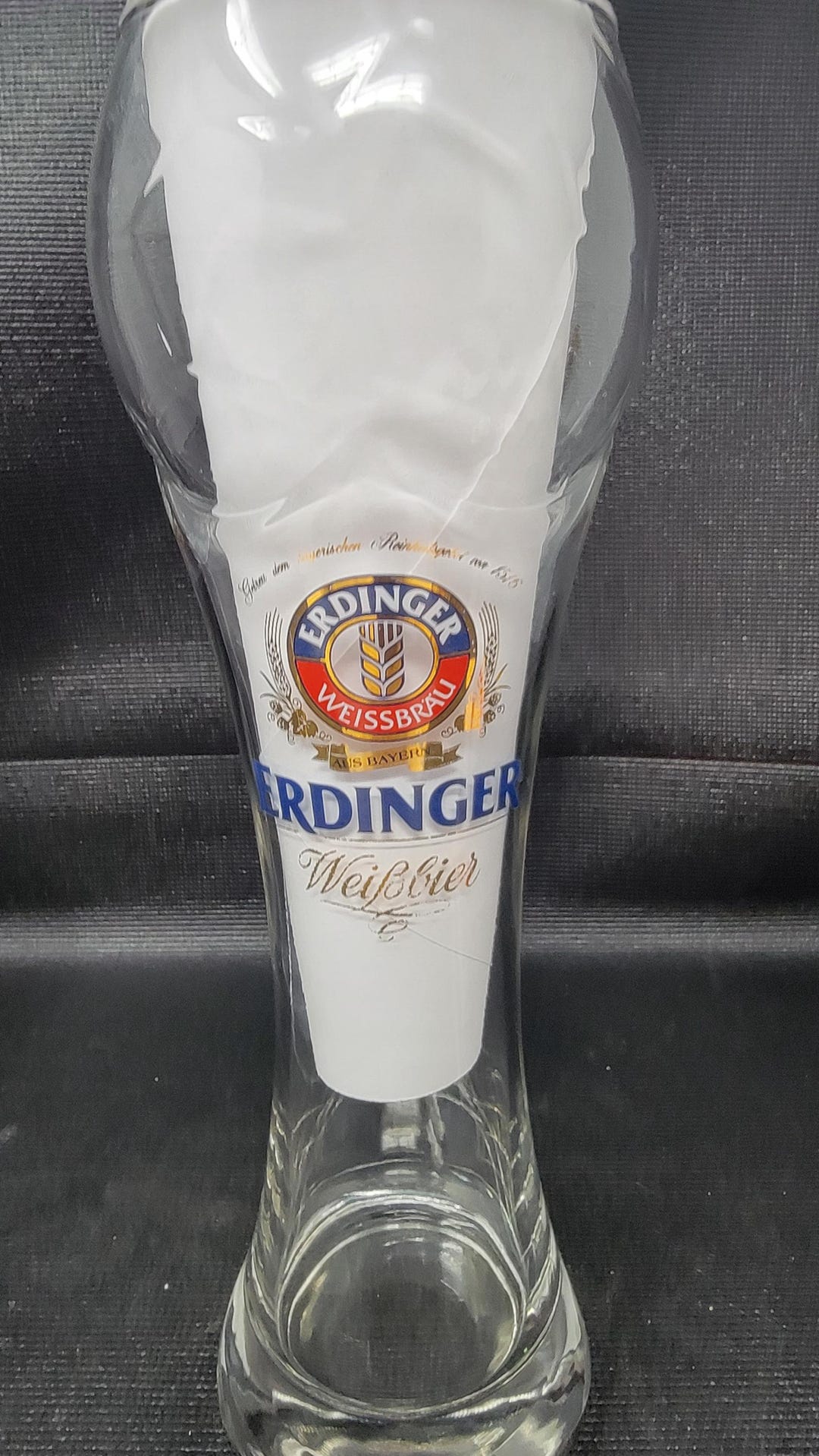 Erdinger Weissbrau Weisbier Beer Glass With Soccer Ball Top. S3 - Etsy