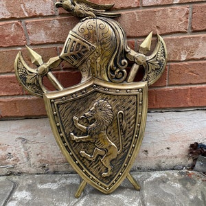 Coat of Arms Medieval Knight Shield Wall Art - Etsy