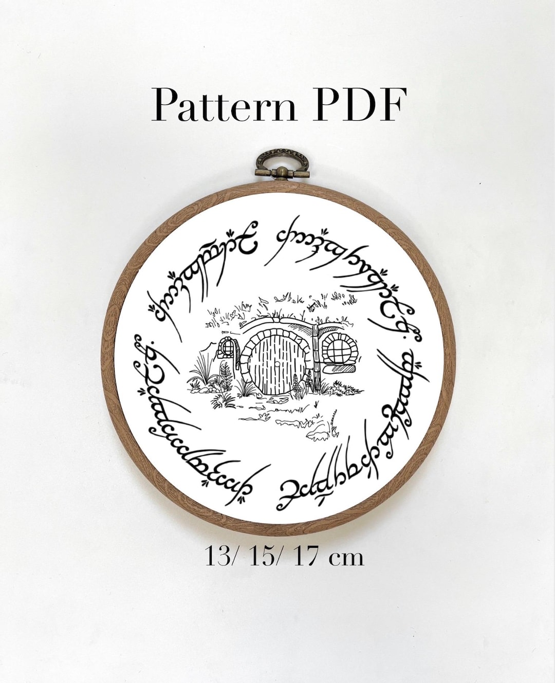 Hobbit House LOTR Embroidery PDF Pattern - Etsy UK