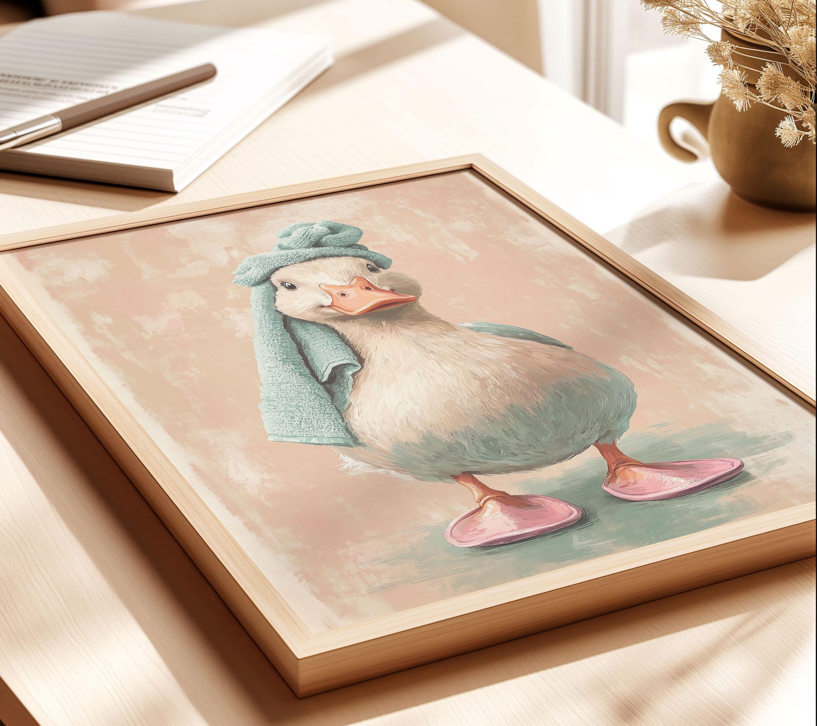 Bathroom Wall Art - Duck Print - Quirky Bathroom Decor - Duck Art ...