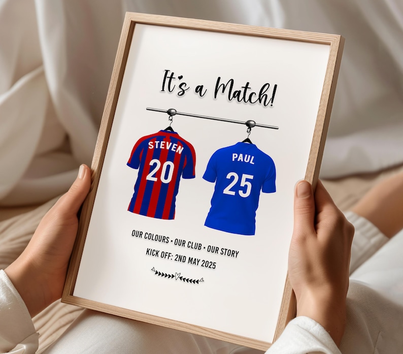 Personalized Wedding Football Print - Custom Couple Artwork, Bride and ...